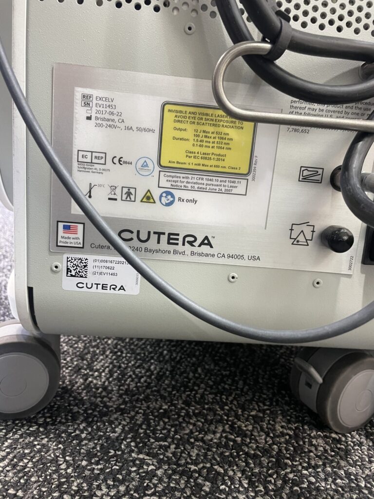 CUTERA excel V Laser - for Sale - VISI MEDICAL LASERS